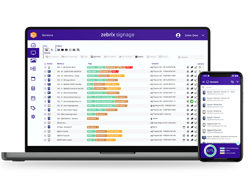 zebrix digital signage solution